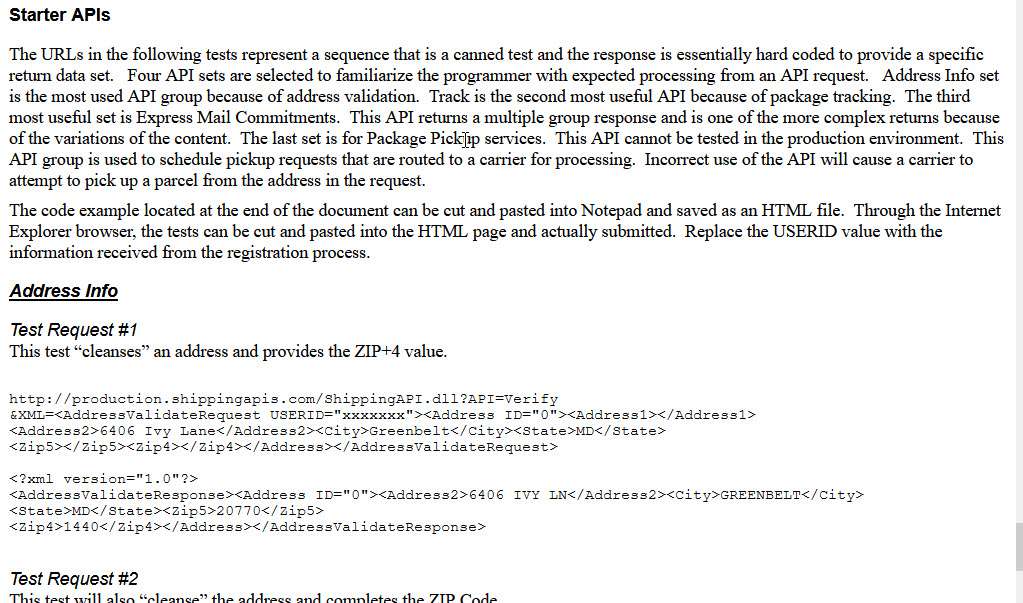 Integrating APEX and US. Postal Services Web Tools API - Part 1 - # ...
